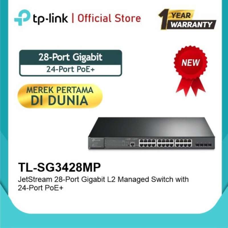 Jual TL-SG3428MP JetStream 28-Port Gigabit L2 Managed Switch with 24-Port P di Seller WIRA CCTV ...