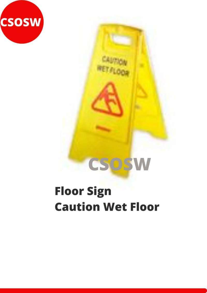 Jual Floor Sign Caution Wet Floor Papan Plastik Tanda Lantai Licin ...