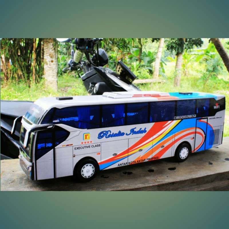 Jual Miniatur Bus Miniatur Bis Rosalia Indah Sr2 Non Lampu Mobil Mainan Di Seller Holystore99