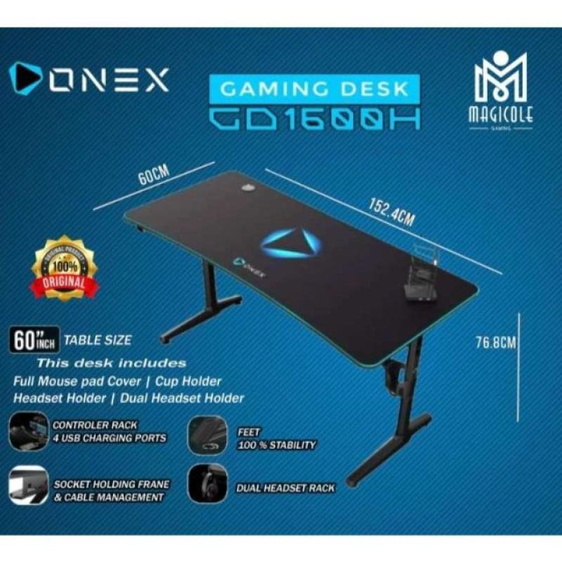 Jual Onex Gd1600H Meja 60, Mousepad Cover, Holder, Rack, Usb - Gaming ...