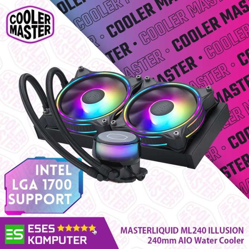 Jual Cooler Master MASTERLIQUID ML240 ILLUSION BLACK | AIO 240mm Liquid ...