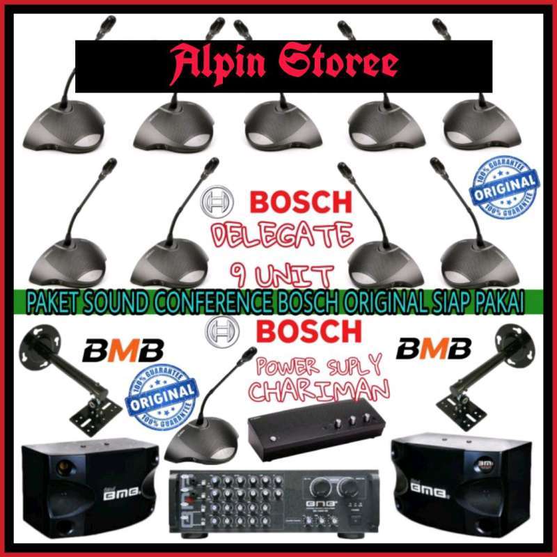Promo Paket Sound Conference 1 Power Sulply 9 Delegate 1 Chairman Bosch ...