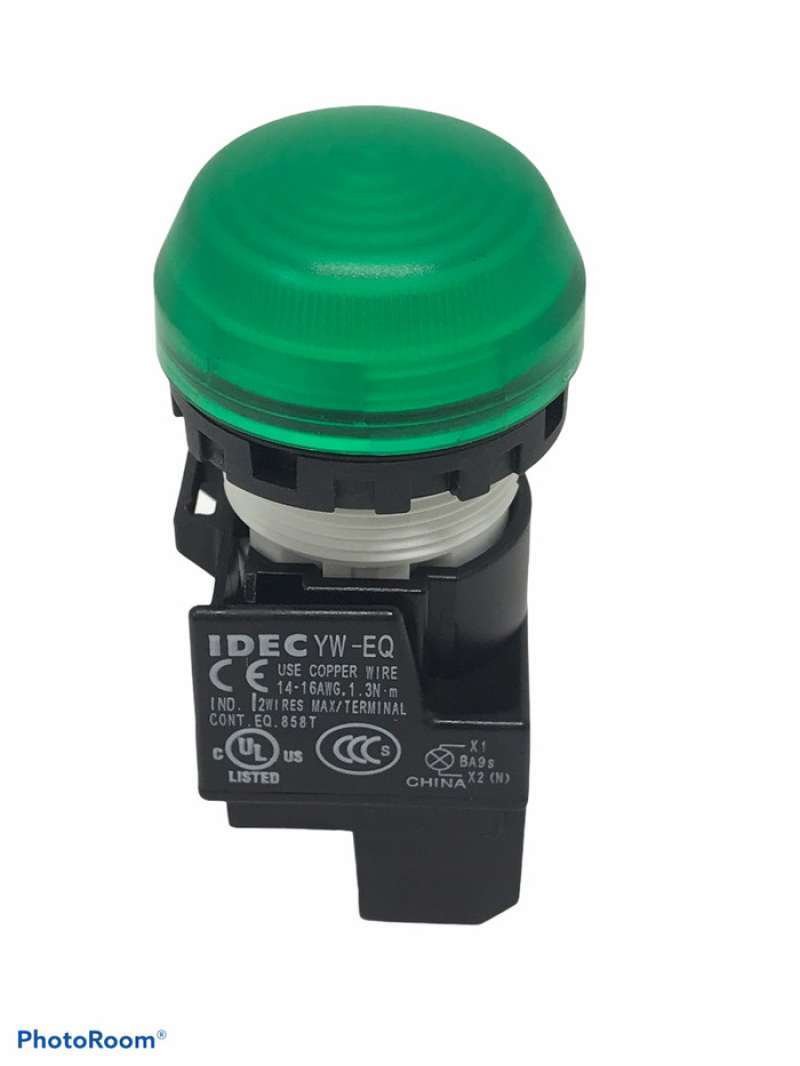 Promo Pilot Lamp Idec Yw1P-2Eq4-G 24Vdc 22Mm 24Vdc Green Diskon 23% di ...