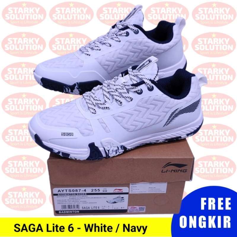 Promo Sepatu LINING SAGA LITE 6 Bulutangkis Badminton Li Ning Original ...