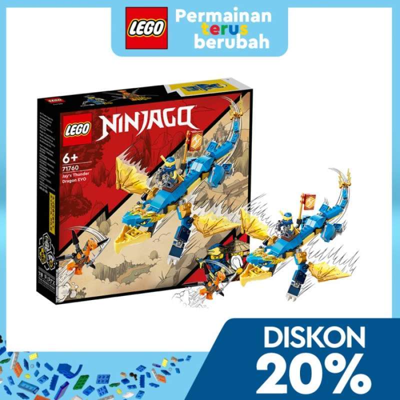 Jual Lego® Ninjago® 71760 Jay’s Thunder Dragon Evo Battle Toy Di Seller ...