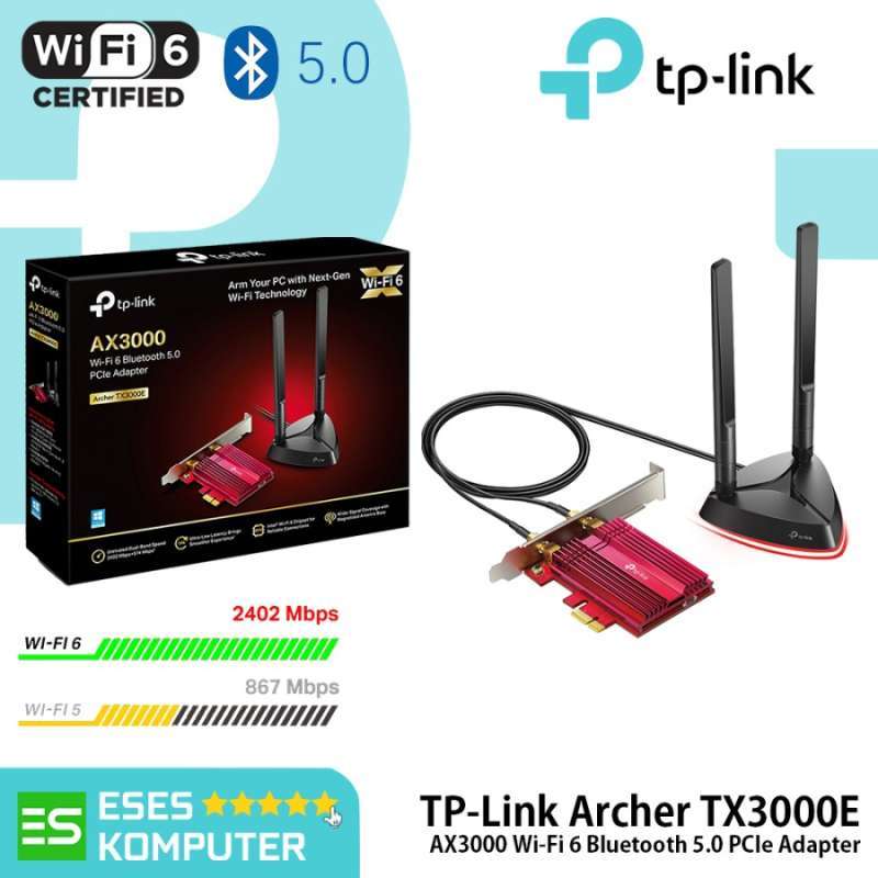 Jual Wifi Adapter Tp-link Archer Tx3000e Ax3000 Wi-fi 6 Bluetooth 5.0 ...
