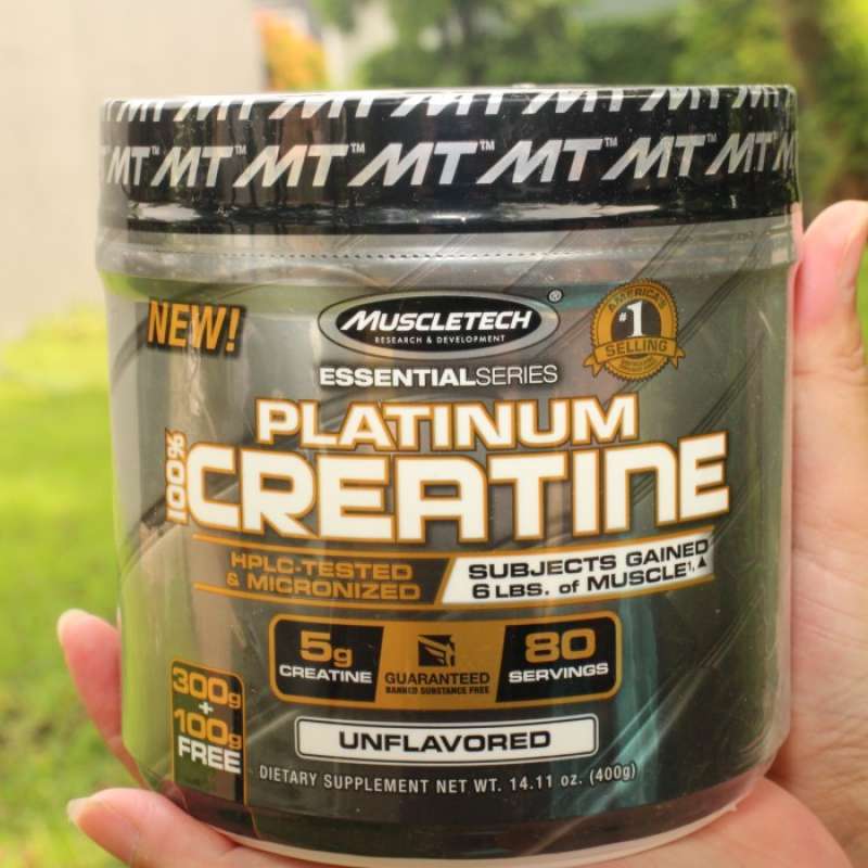 Promo Creatine Monohydrate Muscletech Essential Series, Platinum 400g ...