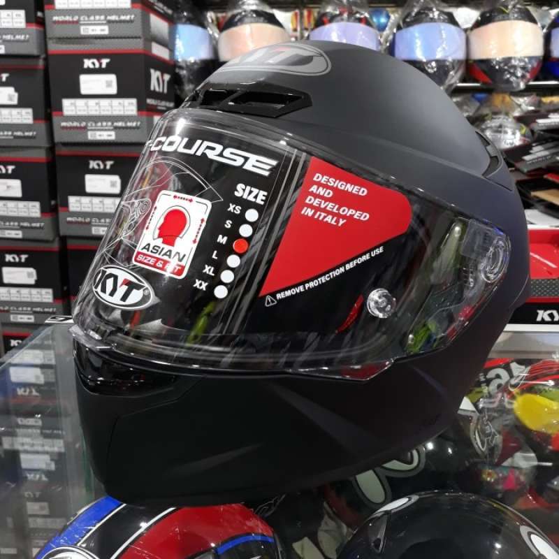Jual Helm Kyt Tt Course Plain Black Matt Di Seller Cen Store ...