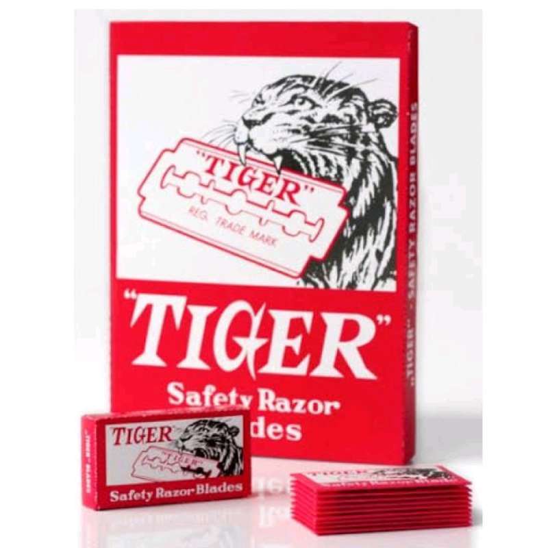 Jual Tiger Safety Razor Blades Silet Tiger Pisau Cukur Asli Original ...