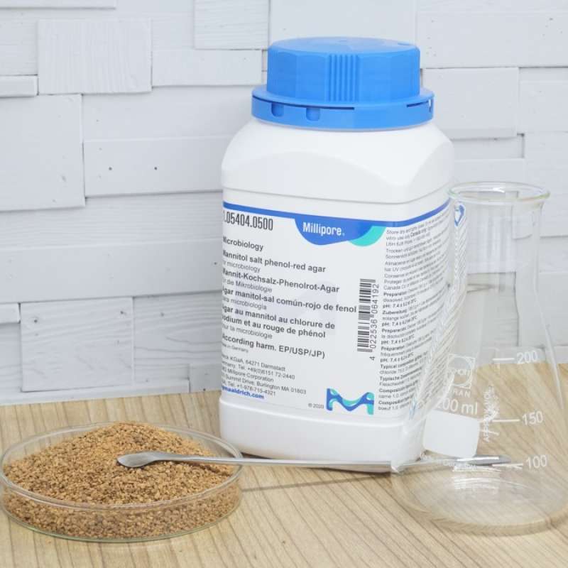 Jual Mannitol Salt Phenol-red Agar|merck|1.05404.0500|microbiology|500g ...