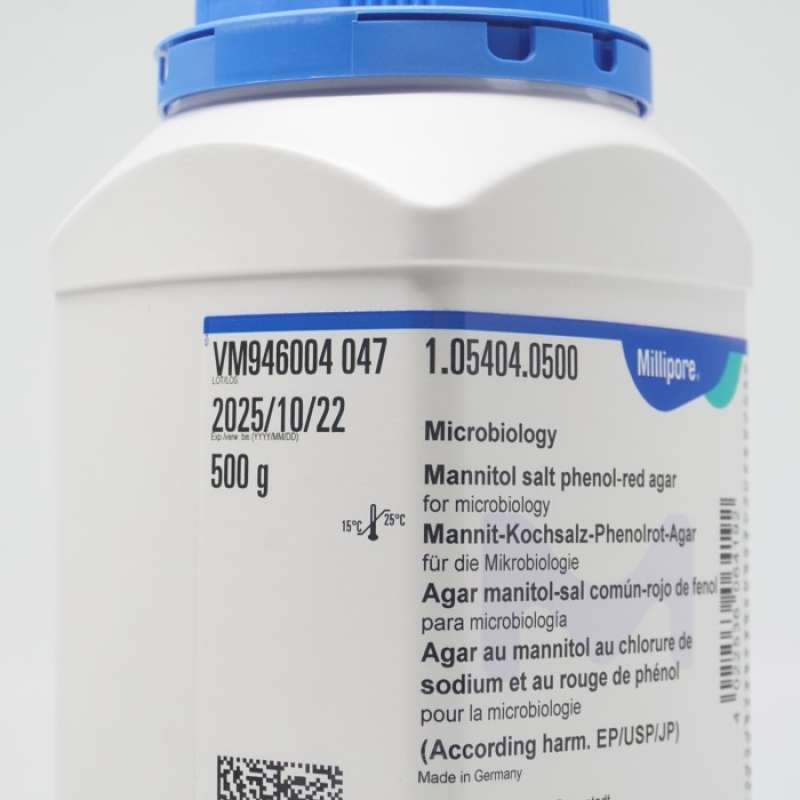 Jual Mannitol Salt Phenol-red Agar|merck|1.05404.0500|microbiology|500g ...