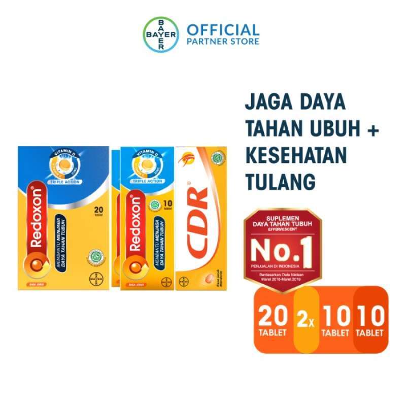 Jual Redoxon 20 Tablet & Cdr 10 Tablet & Redoxon 10 Tablet X 2 Unit Di ...