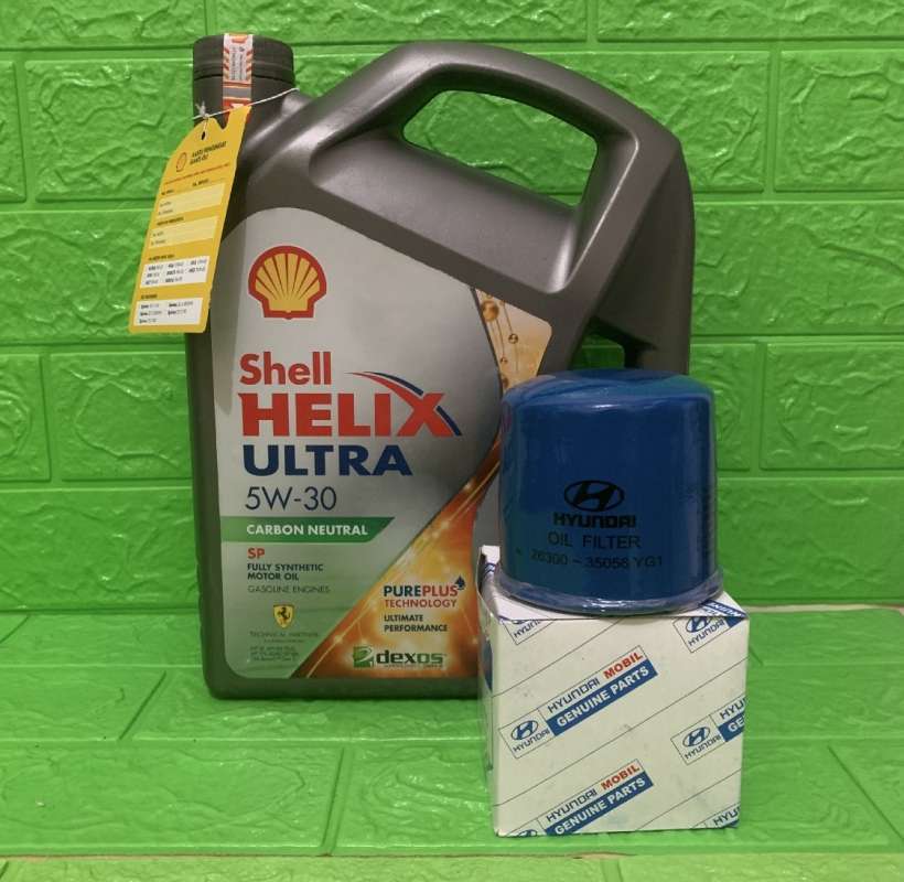 Jual Oli shell helix ultra 5w-40 (4liter)+ Filter oli Hyundai Tucson di ...