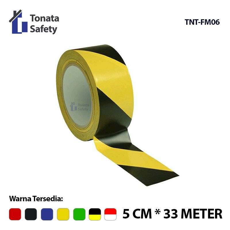 Jual Floor Marking Tonata / Lakban Hitam Kuning / 5 cm x 33 m di Seller ...