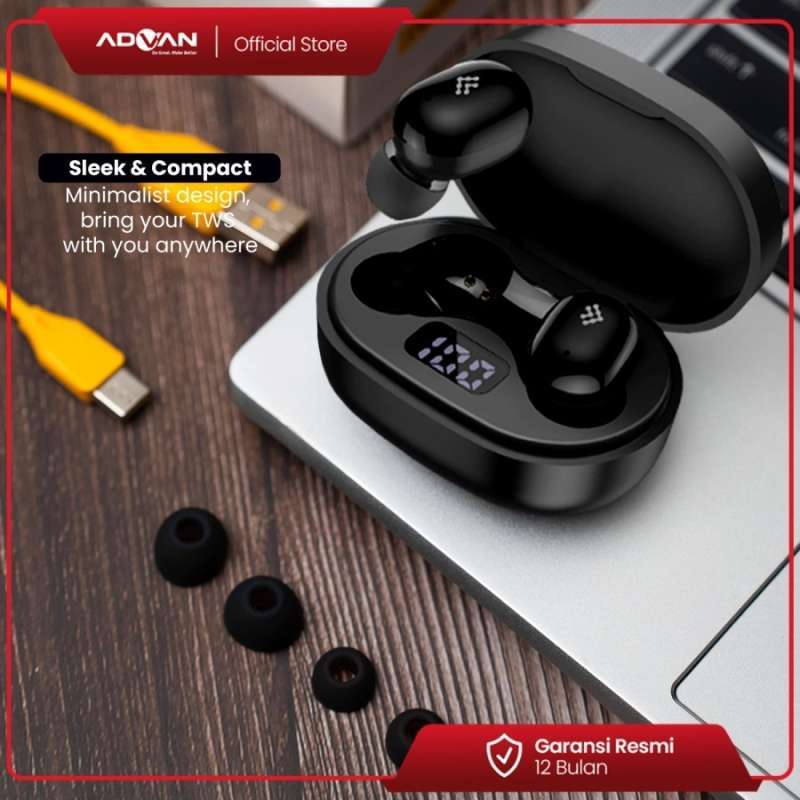 Jual Advan Start Go SUPREME BASS In-Ear TWS Earphone Bluetooth 5.3 ...