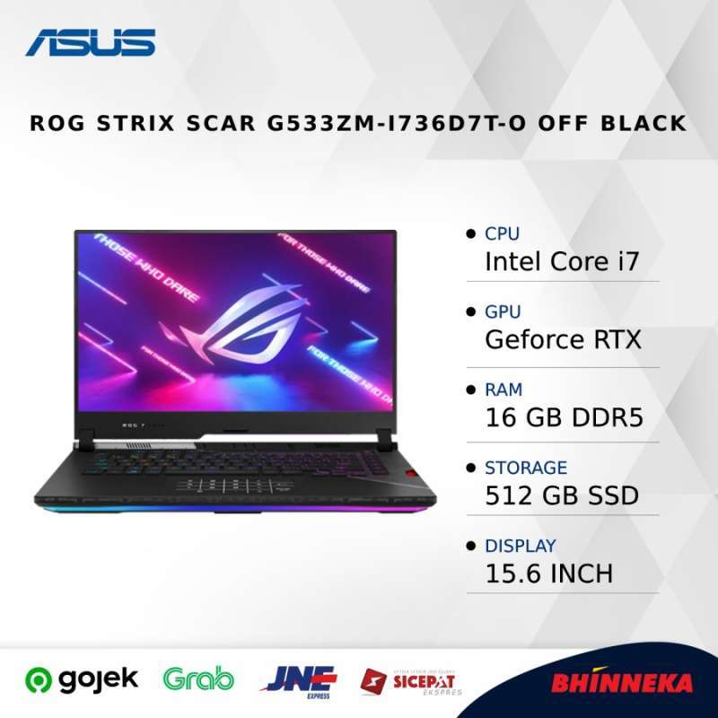 Jual Asus Rog Strix Scar G Zm I D T O Off Black Di Seller Bhinneka Official Store Sunter