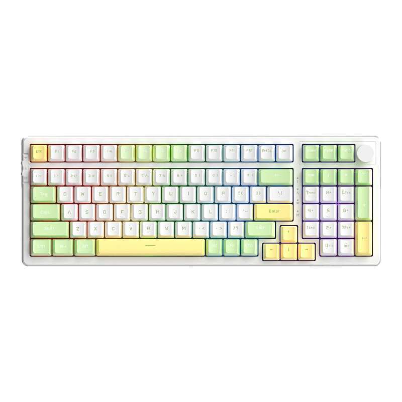 Promo Mechanical Keyboard 4000mAh RGB Full Color Backlight Hot ...