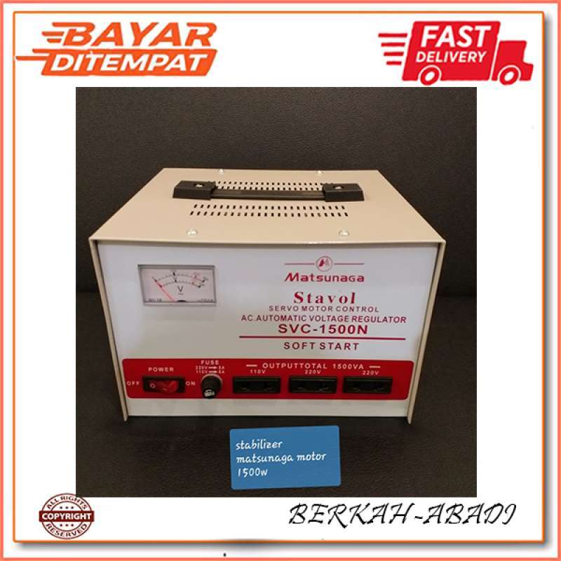 Jual Stabilizer Matsunaga Stavol 1500 Watt Servo Motor/soft Start ...