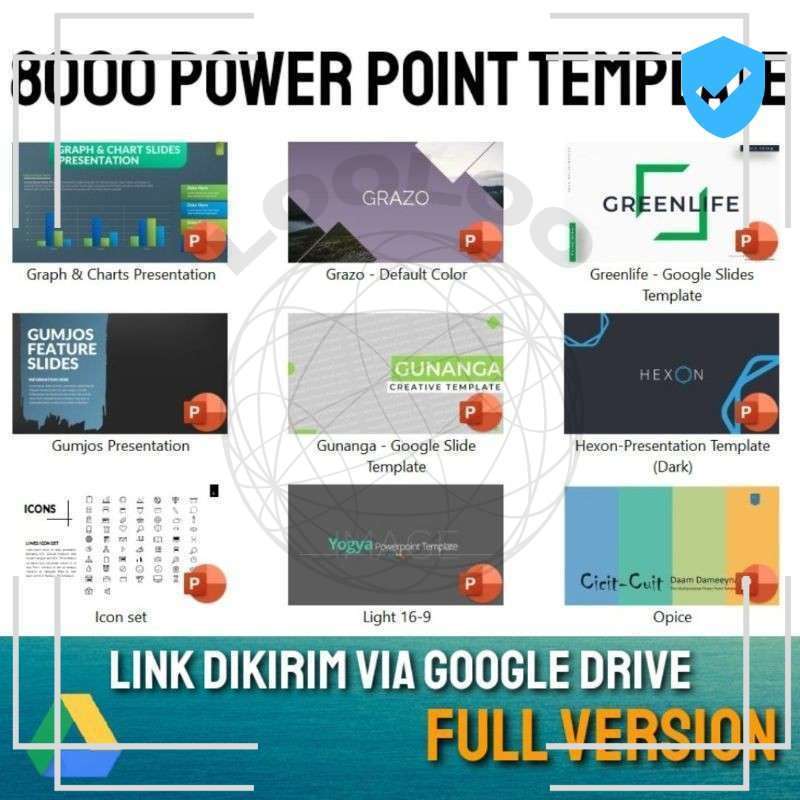 Promo Digital POWER POINT PRESENTASI 200 - 8000 TEMPLATE + BONUS ...