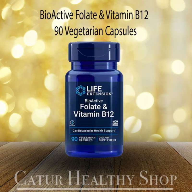 Jual Life Extension Bioactive Folate & Vitamin B12, 90 Veg. Caps (usa ...