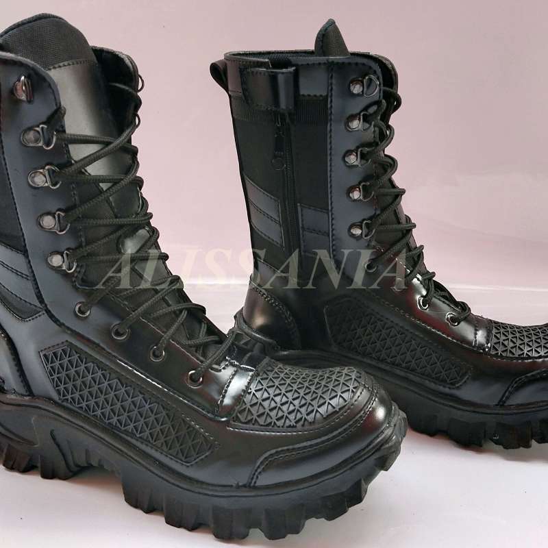 Promo SEPATU PDL SAFETY UJUNG BESI TACTICAL KARET JARING TERBARU - 43 ...