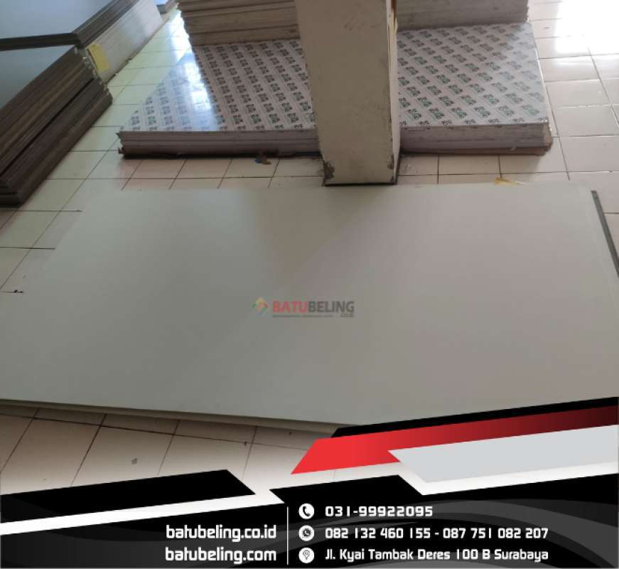 Jual PVC Board Tebal 20mm Ukuran 122 x 244 cm Density 5 Standard Ivory ...