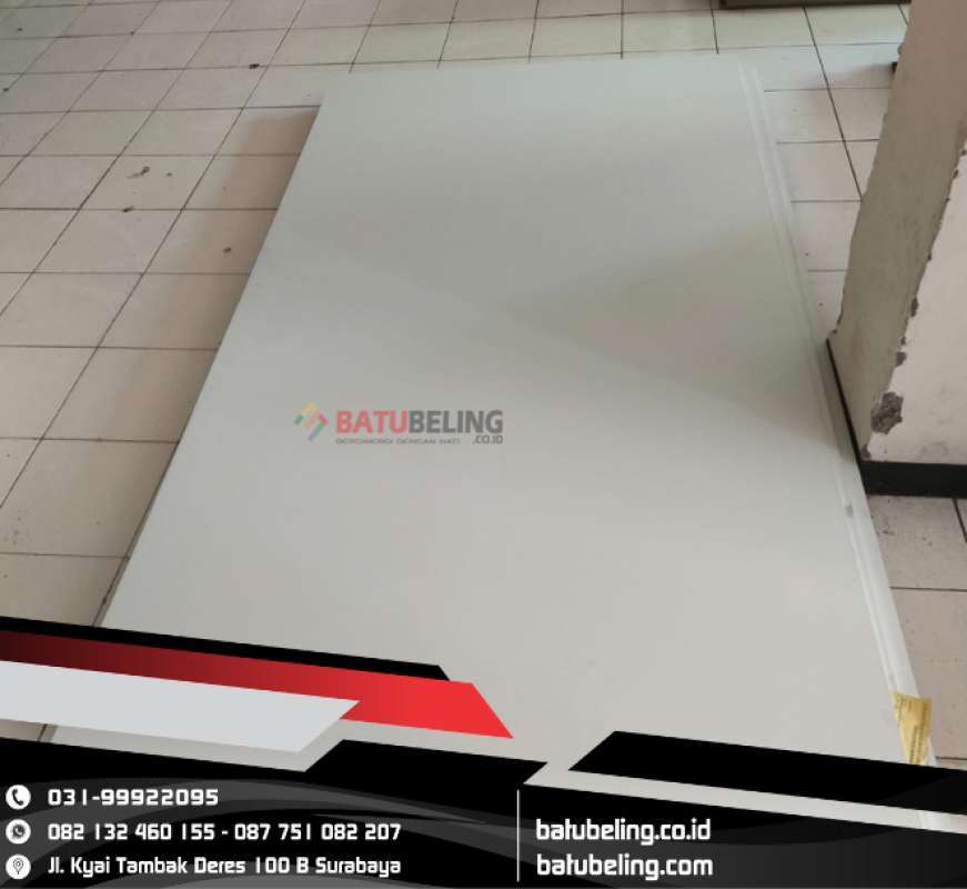Jual PVC Board Tebal 20mm Ukuran 122 x 244 cm Density 5 Standard Ivory ...