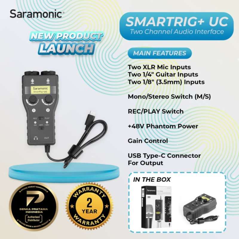 Jual Saramonic SmartRig+ UC Two Channel Audio Interface Mixer di Seller Saramonic Official Store ...