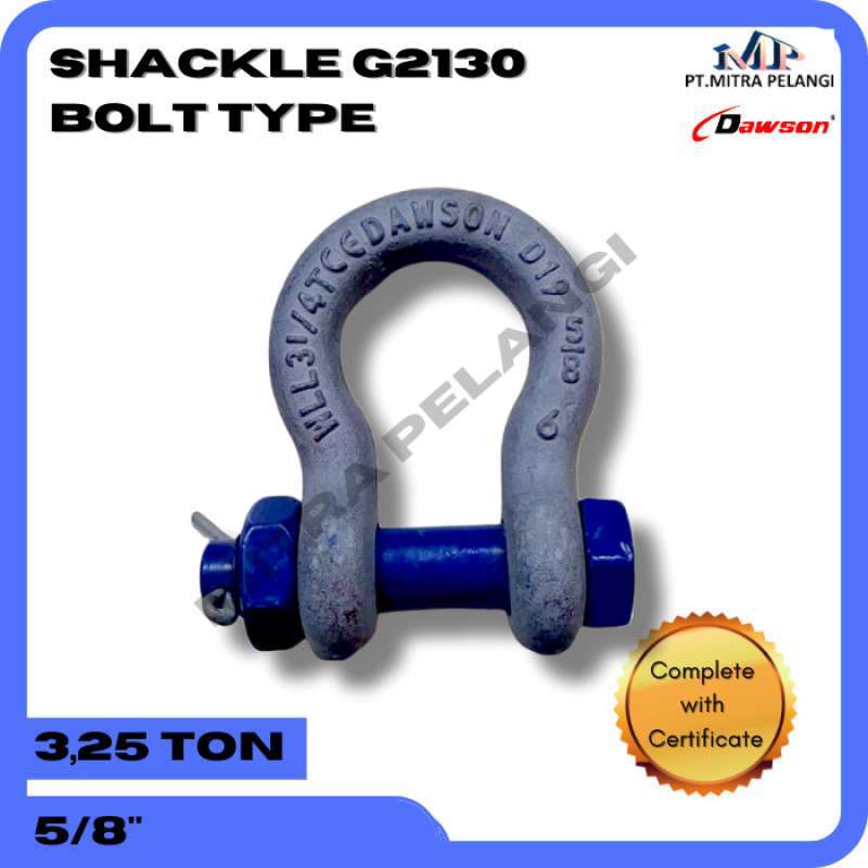 Promo Shackle / Segel Omega 5/8 - 3,25 Ton Hot Dip Bolt Type DAWSON ...