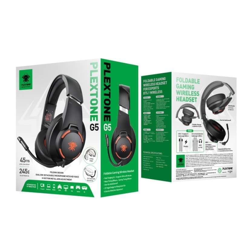 Promo Plextone G5 Foldable Gaming Wireless Headset With Microphone ...