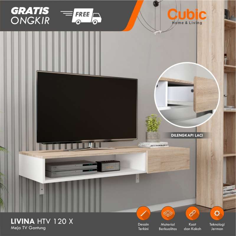 Promo Cubic Rak TV Gantung / LIVINA HTV 120 X Diskon 47% di Seller ...