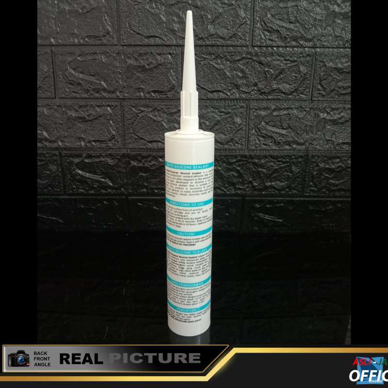 Jual Lem Sealant Kaca / Acp 300 Ml Hitam Silikon Non Asam Neutral Tidak ...