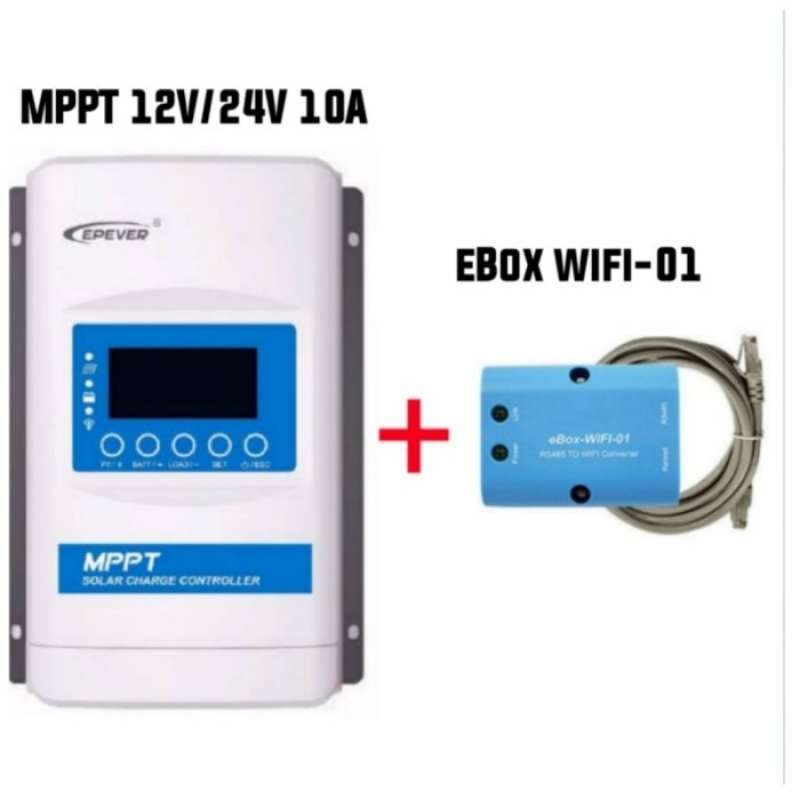 Promo SOLAR CHARGE CONTROLLER MPPT 10A EPEVER + EBOX WIFI XTRA 1210N Diskon 23% di Seller Alice ...