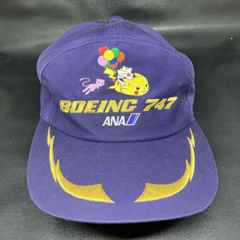 Promo Pokemon x ANA Boeing 747 Cap - Pikachu Charizard Promo Japan PSA ...