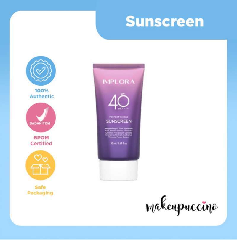 Jual Implora Perfect Shield Sunscreen Spf40 Pa++++ 50ml Di Seller ...
