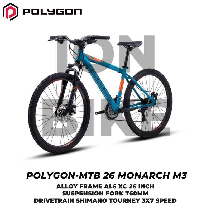 Jual Sepeda Mtb 26 Polygon Monarch M3 Alloy Frame 7 Speed Monarch 3 ...