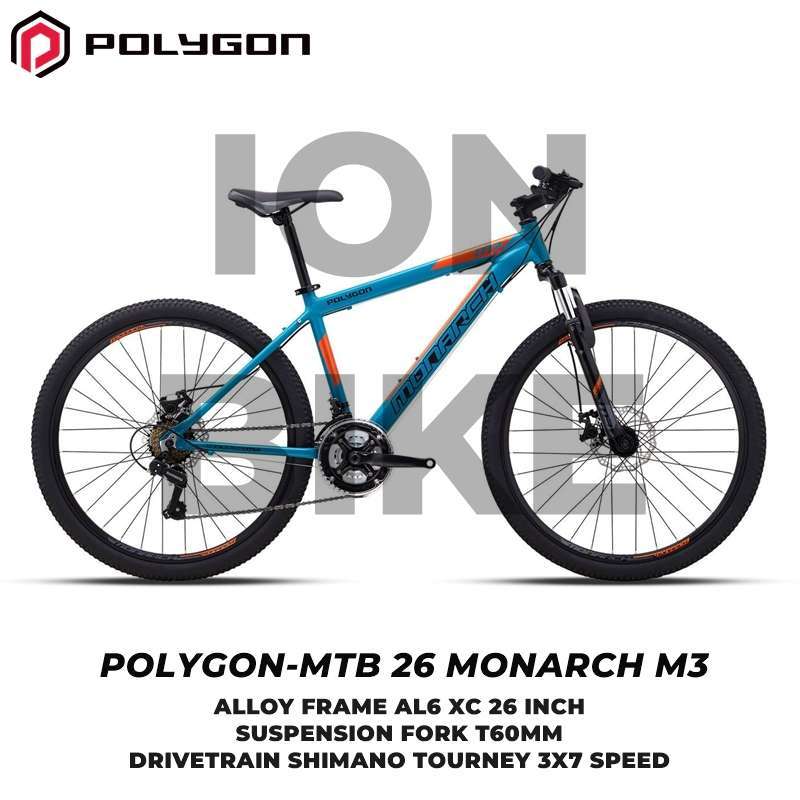 Jual Sepeda Mtb 26 Polygon Monarch M3 Alloy Frame 7 Speed Monarch 3 ...