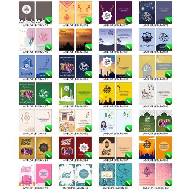 Promo 65 Desain Amplop Lebaran Cdr V24 Diskon 71% Di Seller Fokus ...
