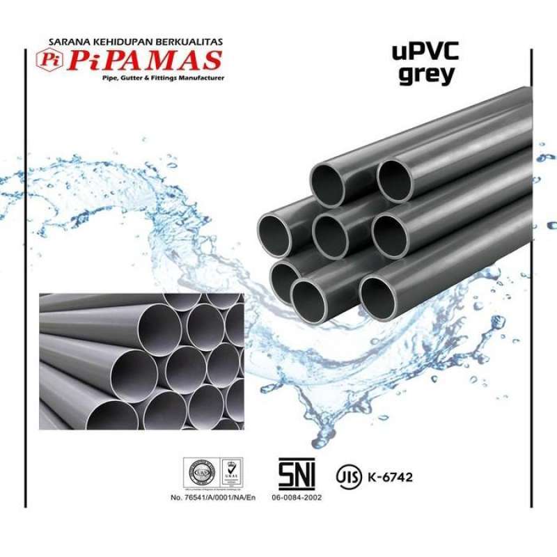 Jual Pipa PVC 1inch 4 meter AW ABU ABU PiPAMAS di Seller PT Pancamas ...