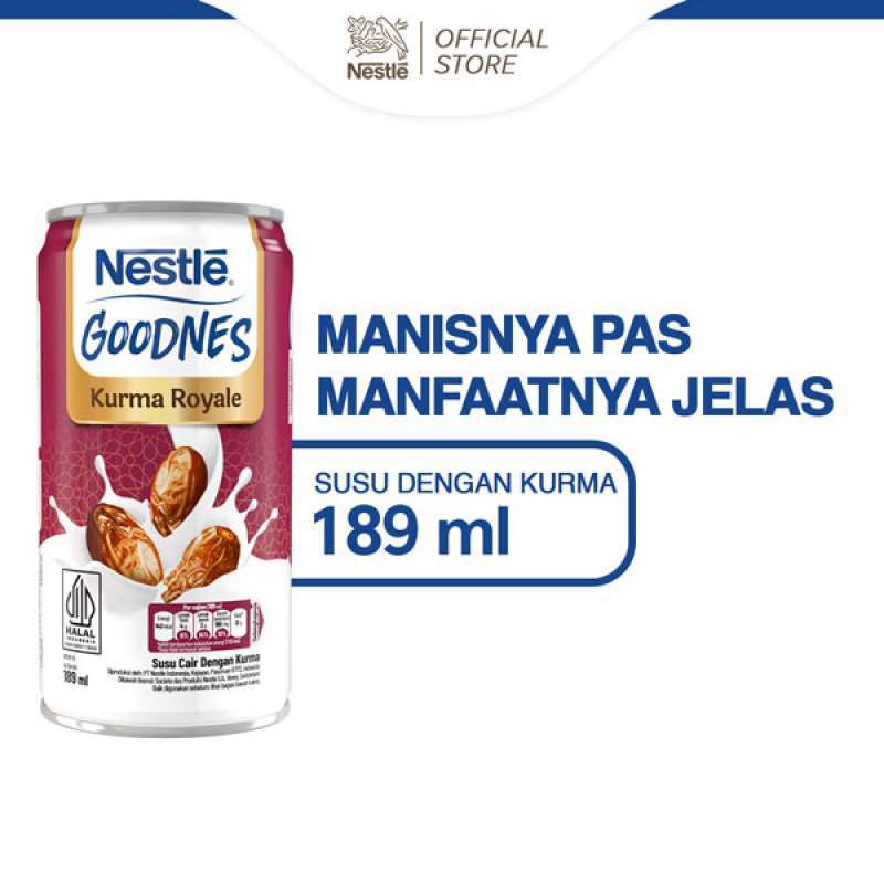 Promo Nestle Goodnes Kurma Royale Susu Steril [189 Ml] Diskon 8% Di ...