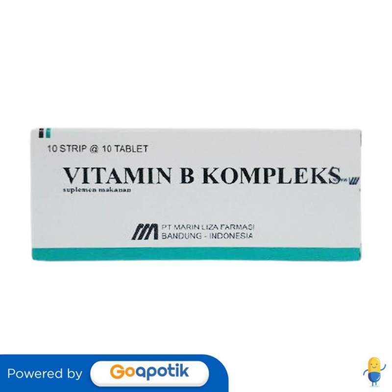 Jual VITAMIN B COMPLEX MARIN LIZA BOX 100 TABLET di Seller Apotek Obat ...