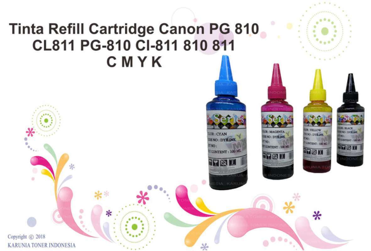 Jual Tinta Refill Cartridge Canon Pg810 Cl811 Pg-810 Cl-811 810 811 ...
