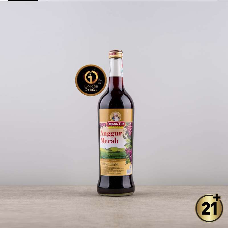 Promo Anggur Merah GOLD Cap Orang Tua 620 ml (Original dan Resmi by ...