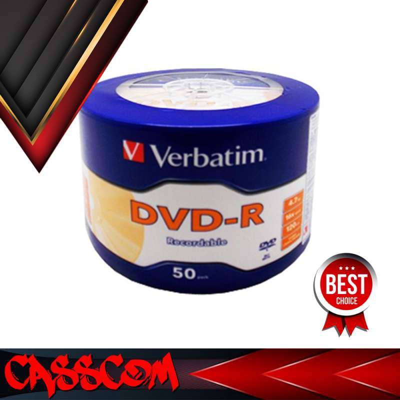 Jual Dvd-r Verbatim 16x Bulk Pack Isi 50 Keping Di Seller Casscom - Mekarjaya, Kota Depok | Blibli