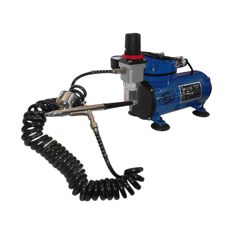 Promo H&L Compressor Udara Mini Set Pen Brush dan Selang - Biru Diskon ...