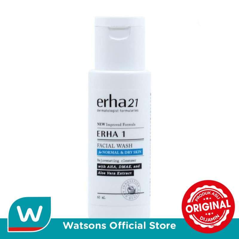 Promo ERHA21 Erha 1 Facial Wash for Normal & Dry Skin [60 mL] Diskon 15 ...