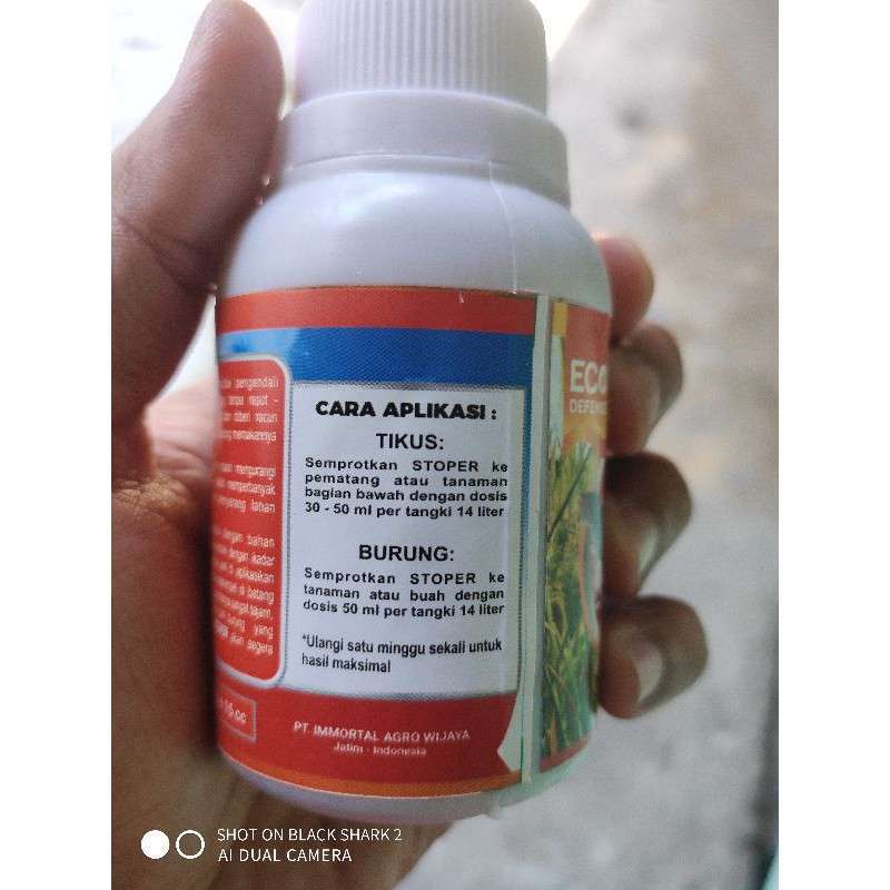 Jual Obat Pengusir Hama Tikus Burung Dan Stoper 100 Ml Di Seller Pupuk ...