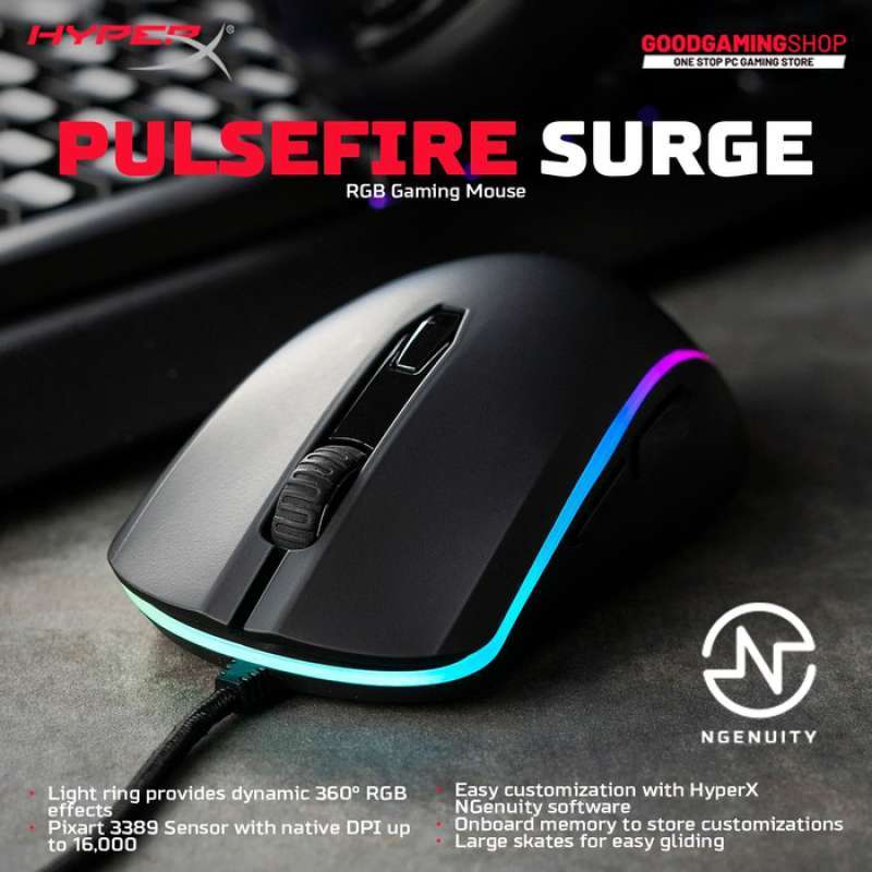 Promo HYPERX PULSEFIRE SURGE PRO RGB GAMING MOUSE Diskon 22% di Seller ...