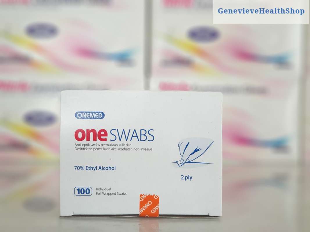 Jual Onemed Alkohol Swab One Swabs 1 box isi 100 di Seller Genevieve ...