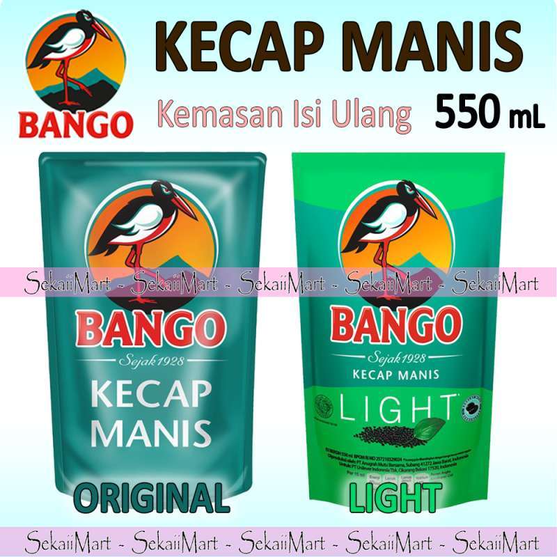 Jual BANGO Light / Original Kecap Manis Kemasan Isi Ulang 500ml ...
